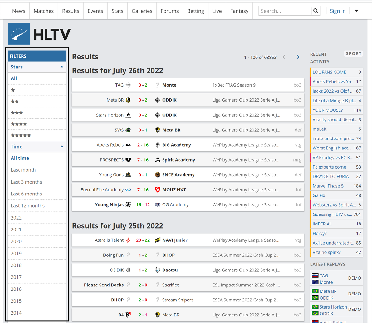 【CS】HLTV保姆级使用教程【上】 - 哔哩哔哩