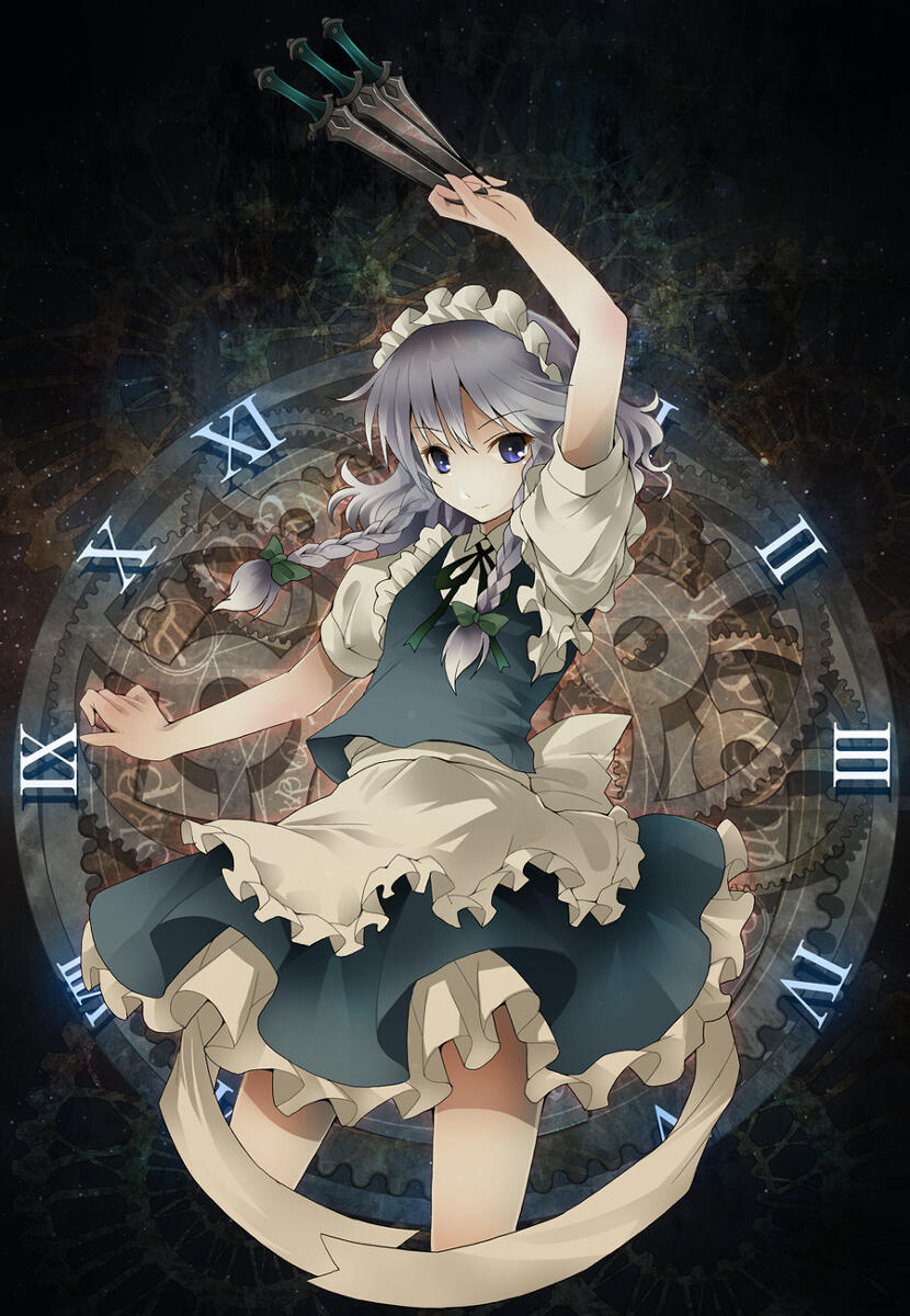 【车万百图】 十六夜咲夜 P站二百张精选插画美图分享（上） - 哔哩哔哩