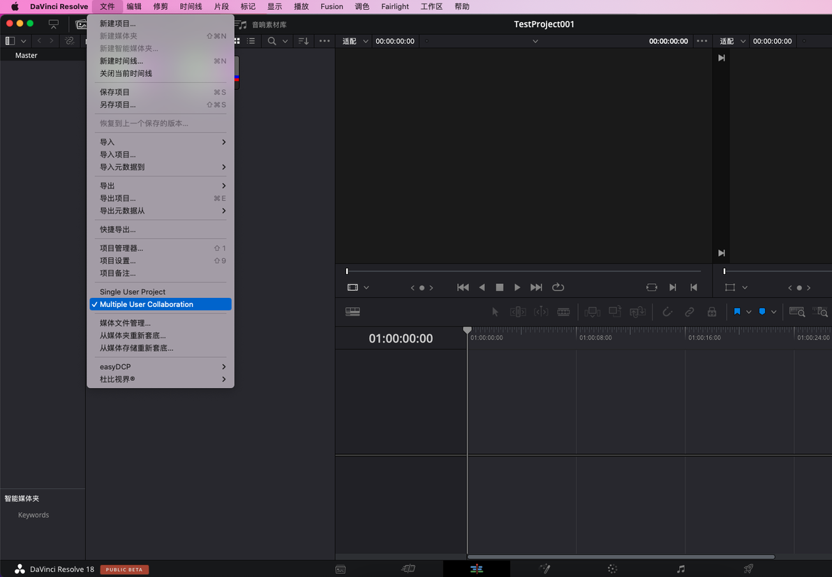 在远程服务器上建立DaVinci Resolve Project Server并进行连接的一种方式 - 哔哩哔哩