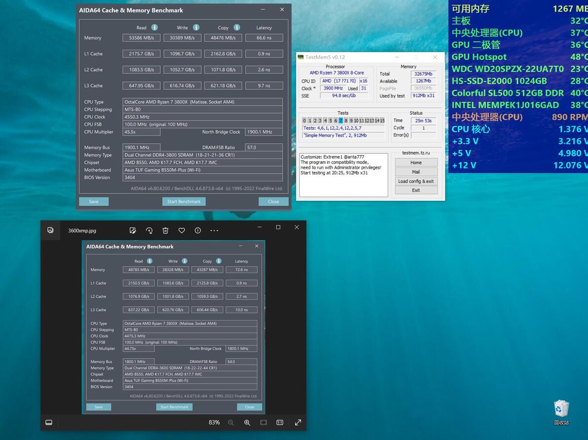 镁光16G，E-DIE,D9ZFV超频 - 哔哩哔哩