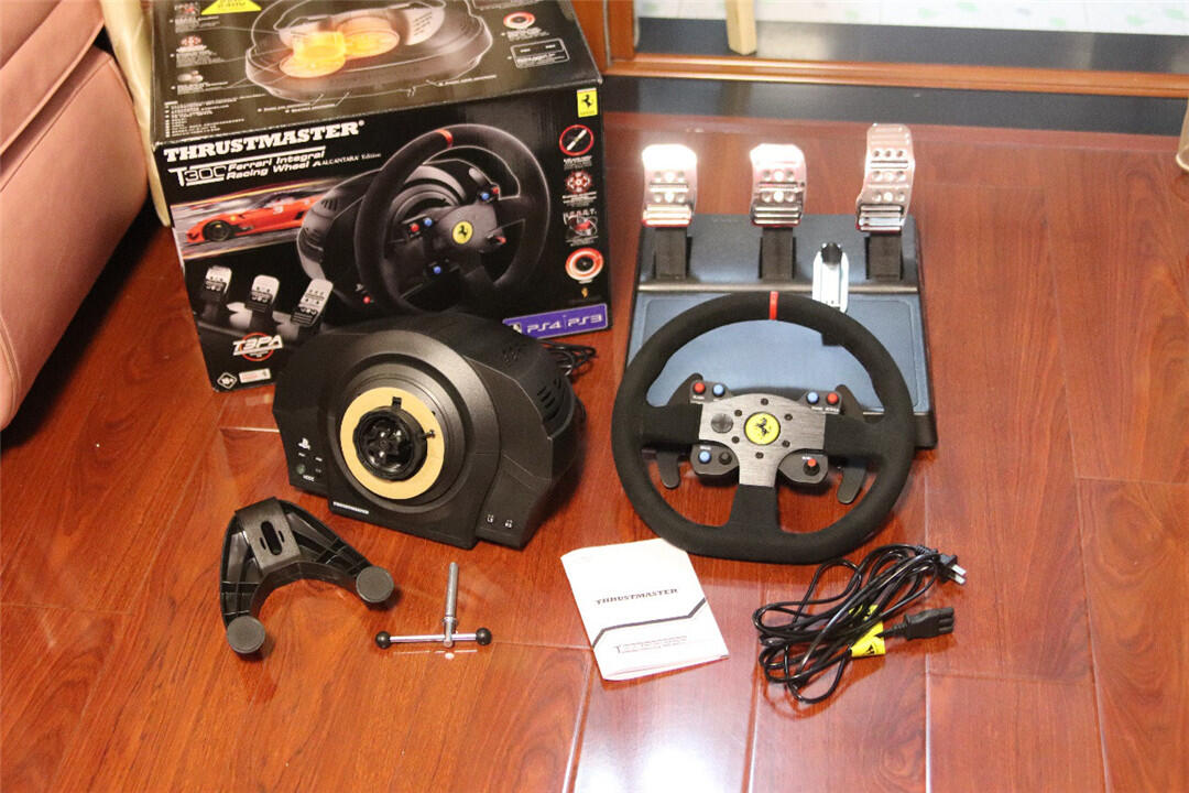 图马思特T300法拉利版方向盘＆手刹测评：犹如畅游在真实的赛道之上！ - 哔哩哔哩