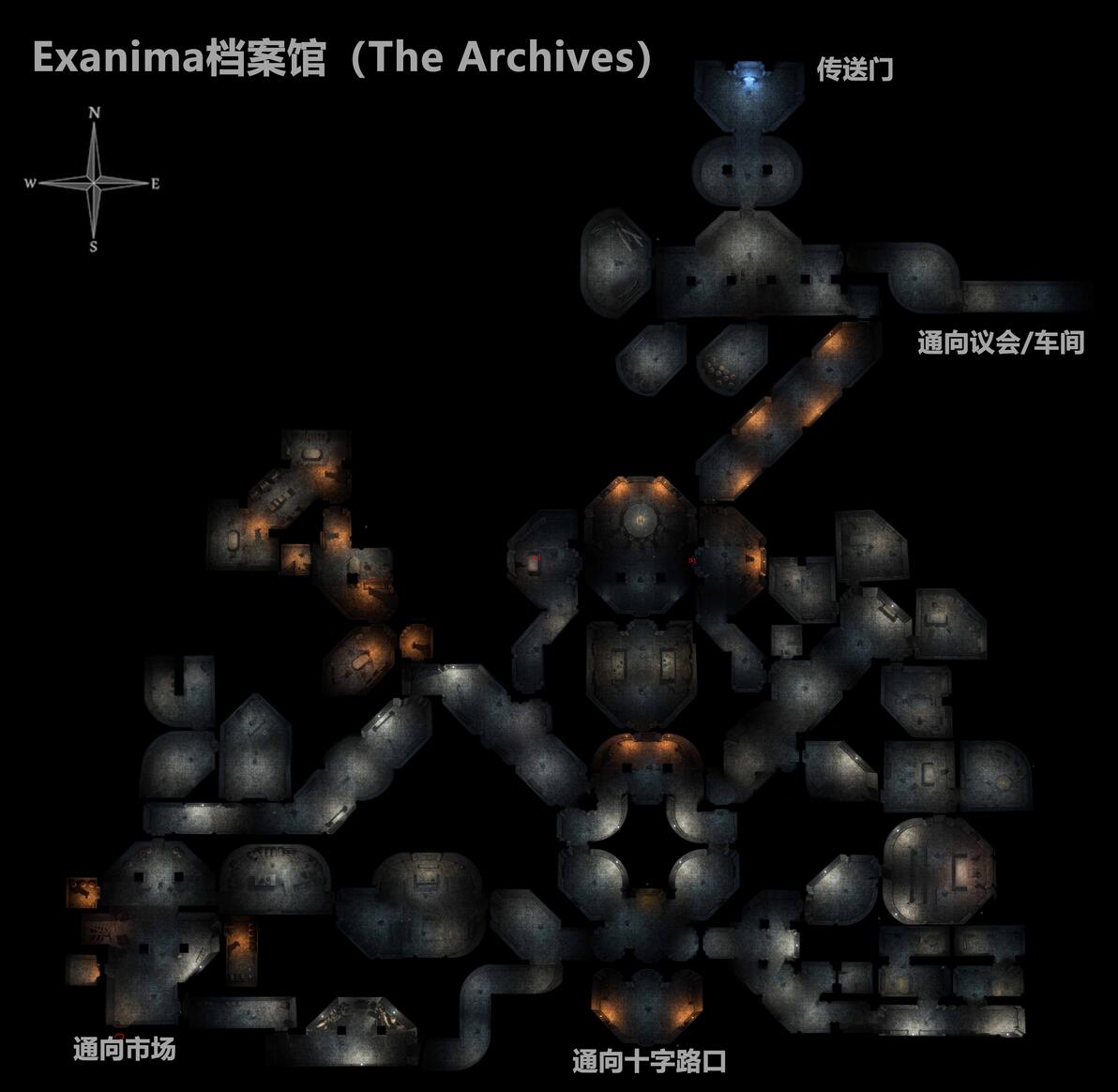 Exanima门后世界的部分地图 - 哔哩哔哩