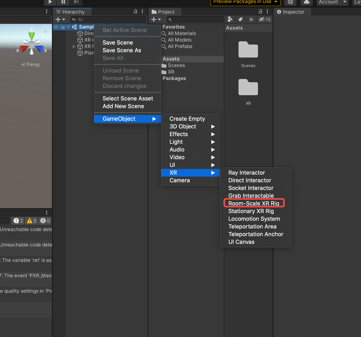 Pico Neo3 VR开发 for Unity（1）——Hello World - 哔哩哔哩