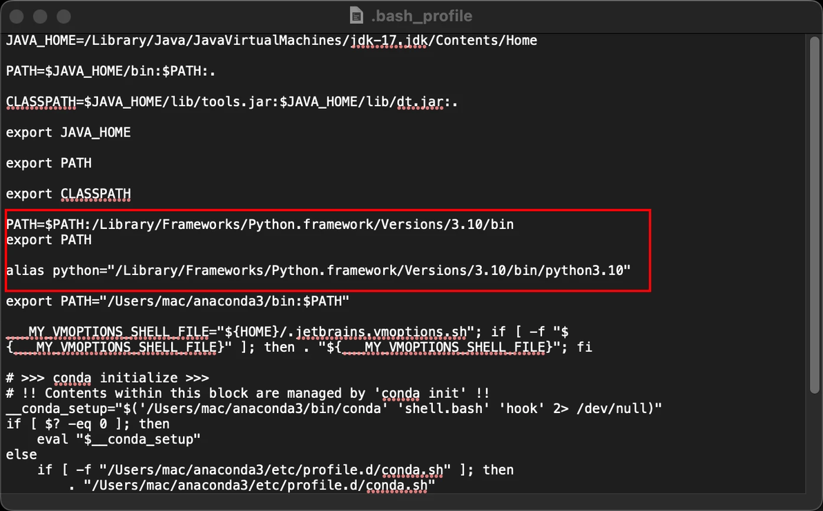 Mac安装Python3.10之后执行版本与实际版本不一致的问题 - 哔哩哔哩