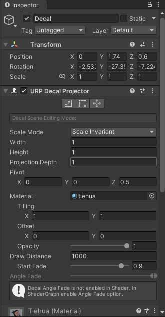 Unity Decal贴花使用方法 - 哔哩哔哩