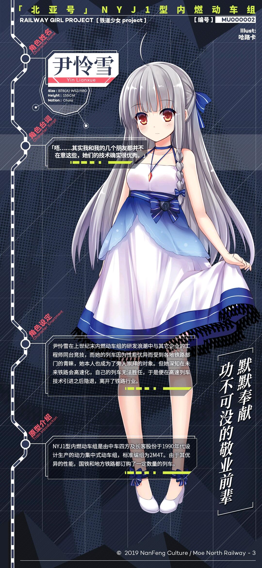 铁道少女project 人物角色介绍图总计（闲的蛋疼）动车篇 - 哔哩哔哩