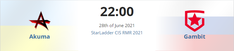 [CS:GO]STARLADDER RMR赛前分析AKUMA V.S. GAMBIT - 哔哩哔哩