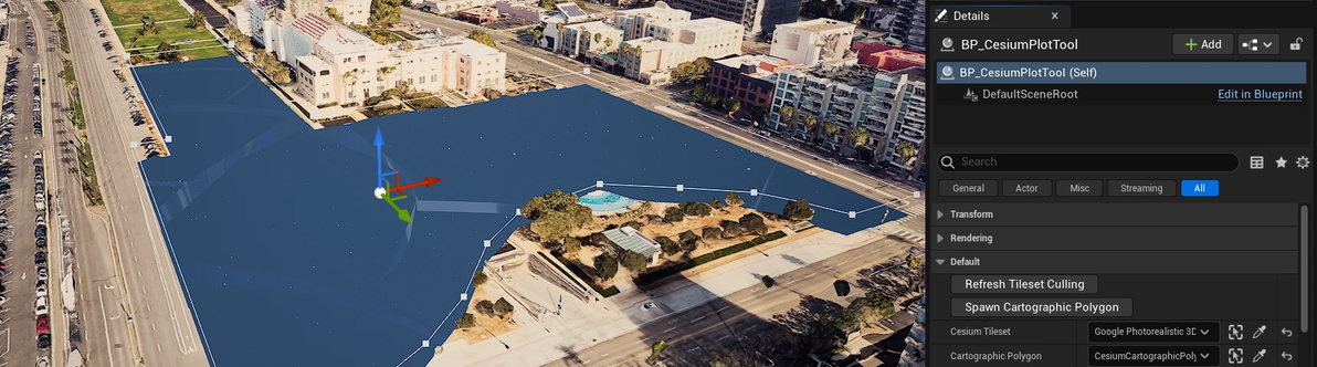 【UE5】使用Geometry Script和蓝图来快速替换CesiumTiles - 哔哩哔哩