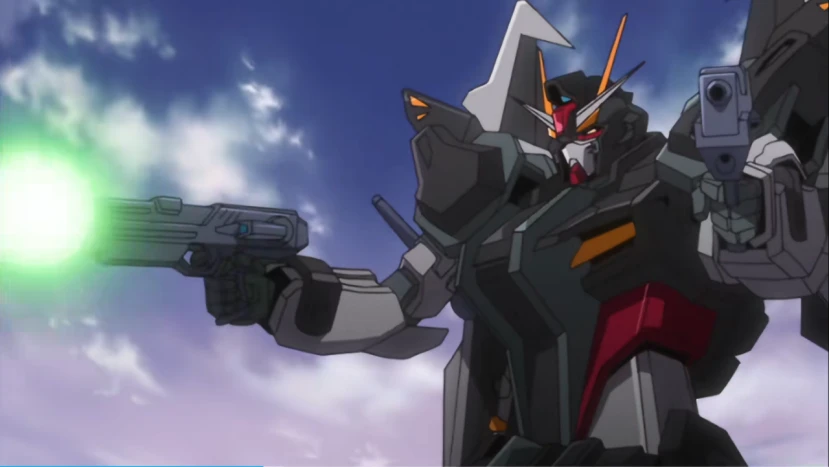 高达SEED机体介绍----GAT-X105E 漆黑强袭高达 - 哔哩哔哩