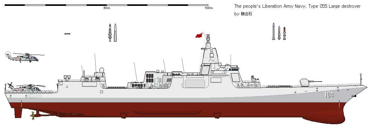 中国海军055型导弹驱逐舰（北海舰队篇）【shipbucket】 - 哔哩哔哩