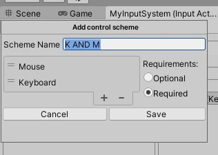 Unity InputSystem之Control Scheme（经验教程） - 哔哩哔哩