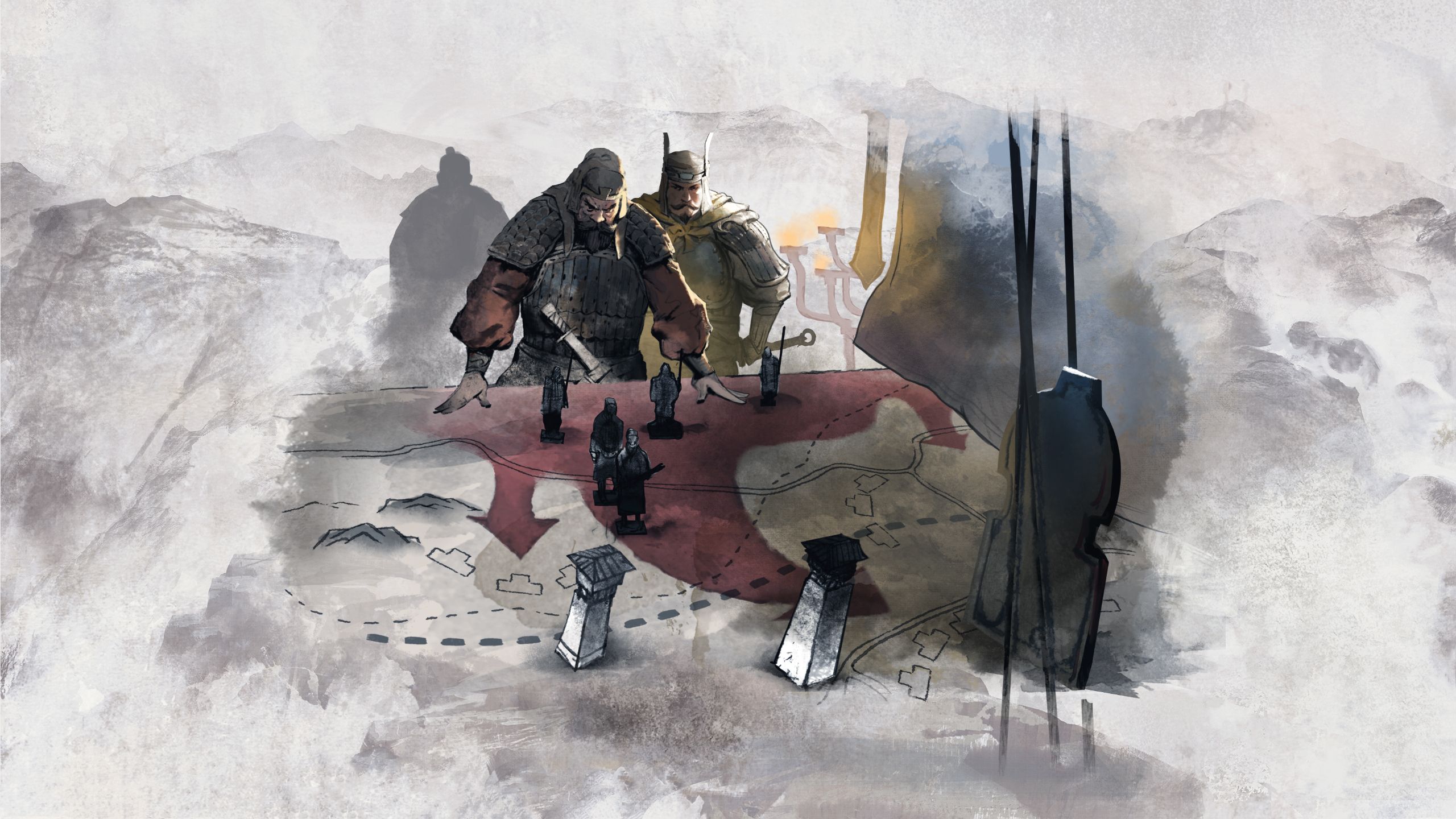 【全面战争：三国】 3K Loading Screening Wallpaper Concept Art (1/2) - 哔哩哔哩