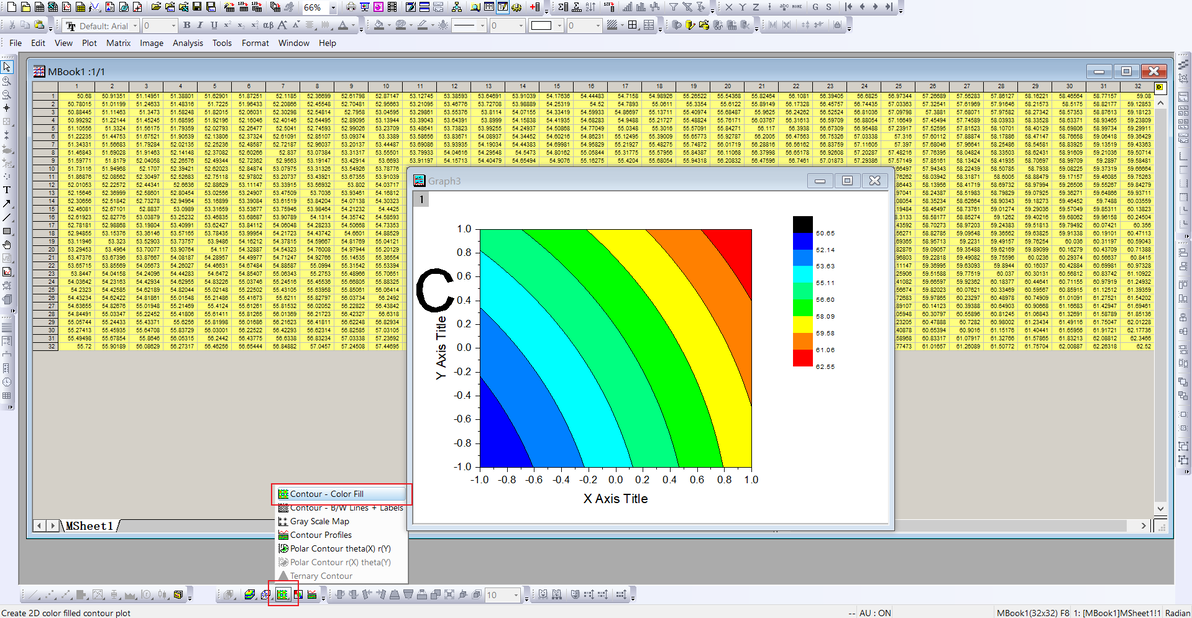 用Origin9.1做响应曲面图 - 哔哩哔哩