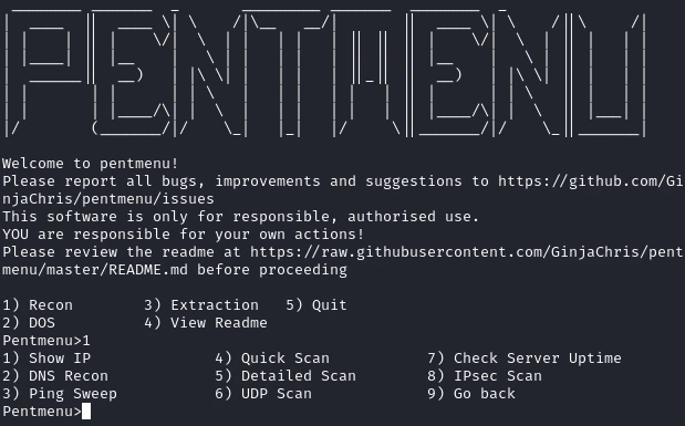Pentmenu使用教程。黑客必备DDoS攻击工具。Kali Linux入门教程。安卓Termux可用 - 哔哩哔哩