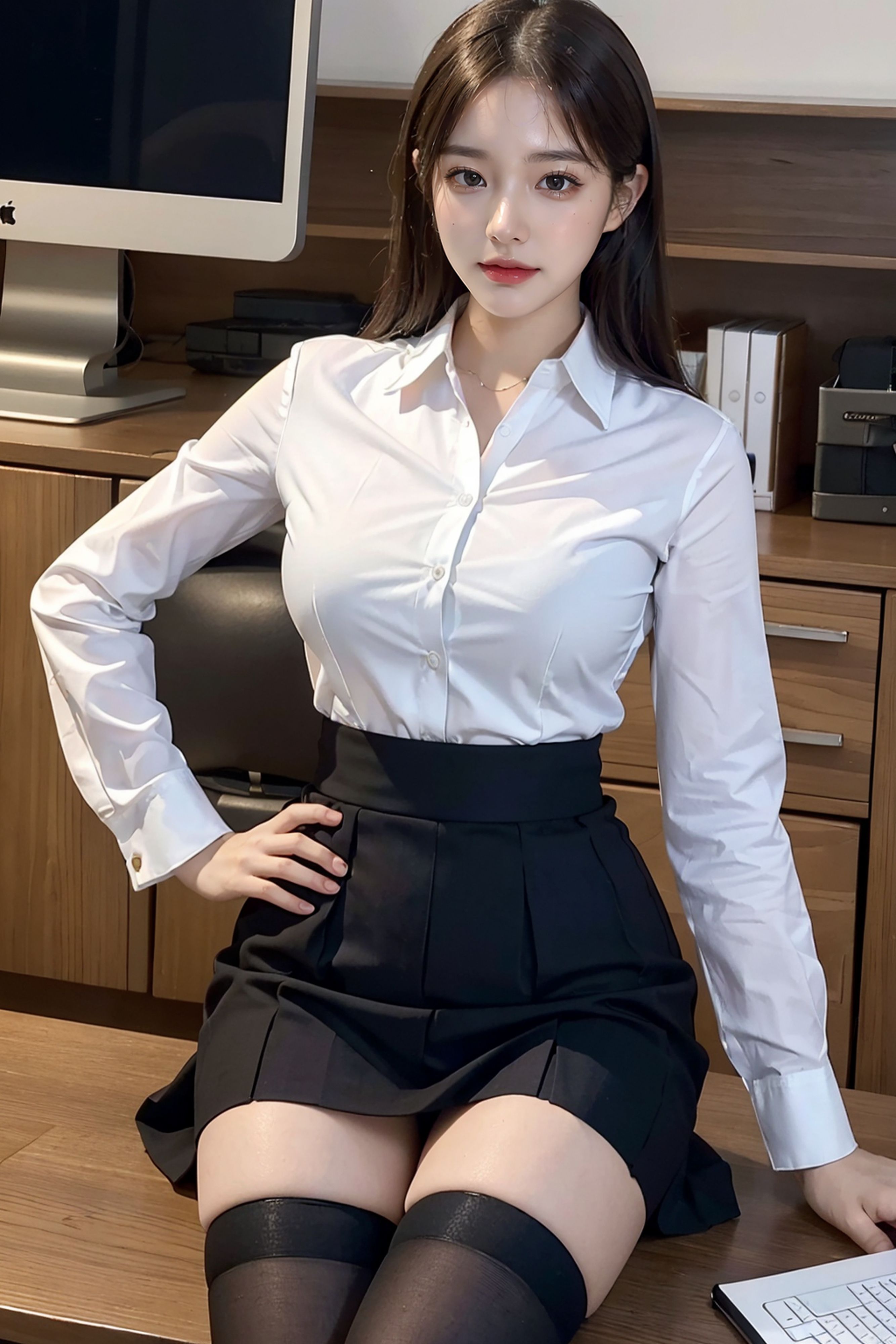 【ai绘画】你的女秘书 哔哩哔哩