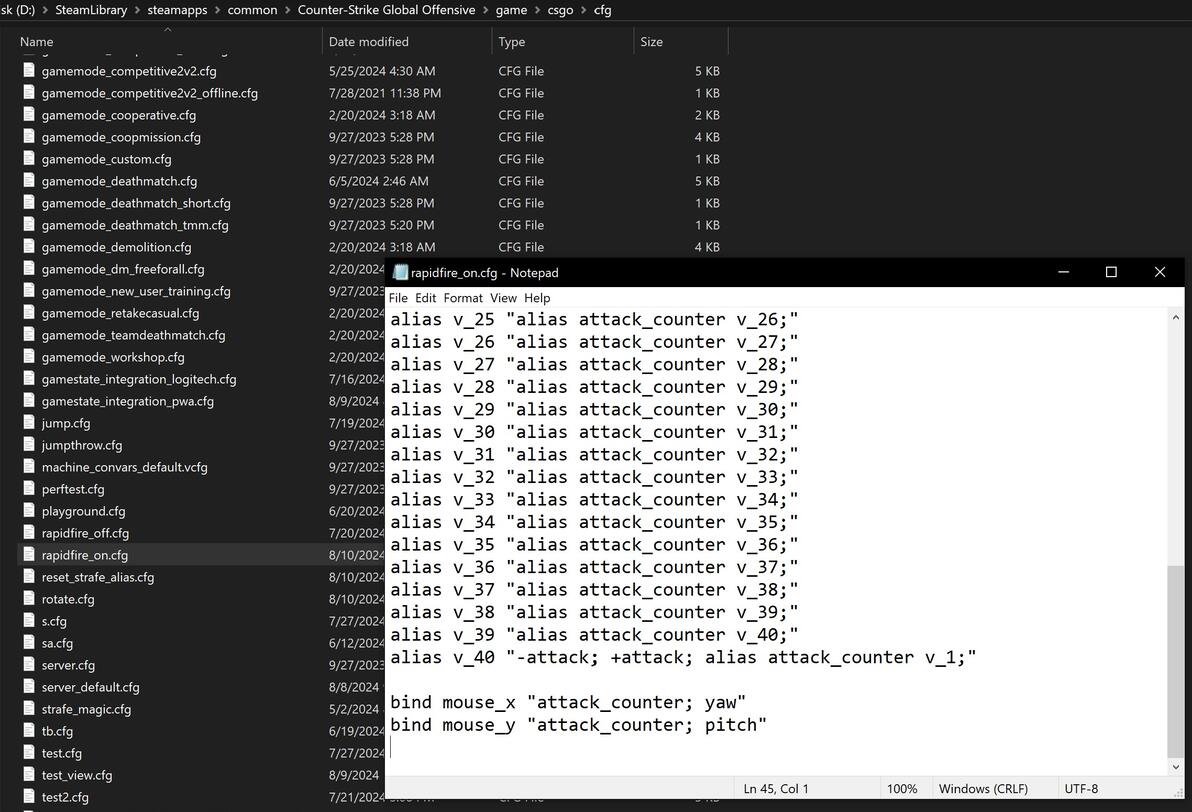 V3 手枪全自动速射 CFG - 哔哩哔哩