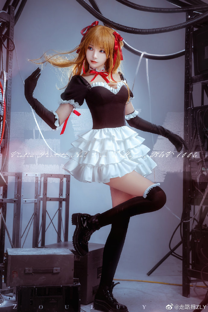 【COS正片】EVA明日香cos,甜美明日香女仆ver - 哔哩哔哩