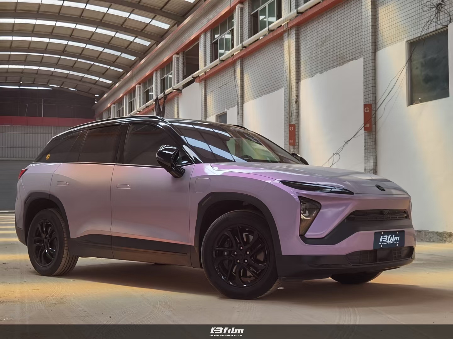 蔚来ES6-LB改色膜钻石灰魅紫，低调奢华的高贵范儿 - 哔哩哔哩