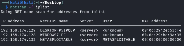 nbtscan：获取 NetBIOS 名称信息的网络扫描神器！全参数详细教程！Kali Linux教程！ - 哔哩哔哩
