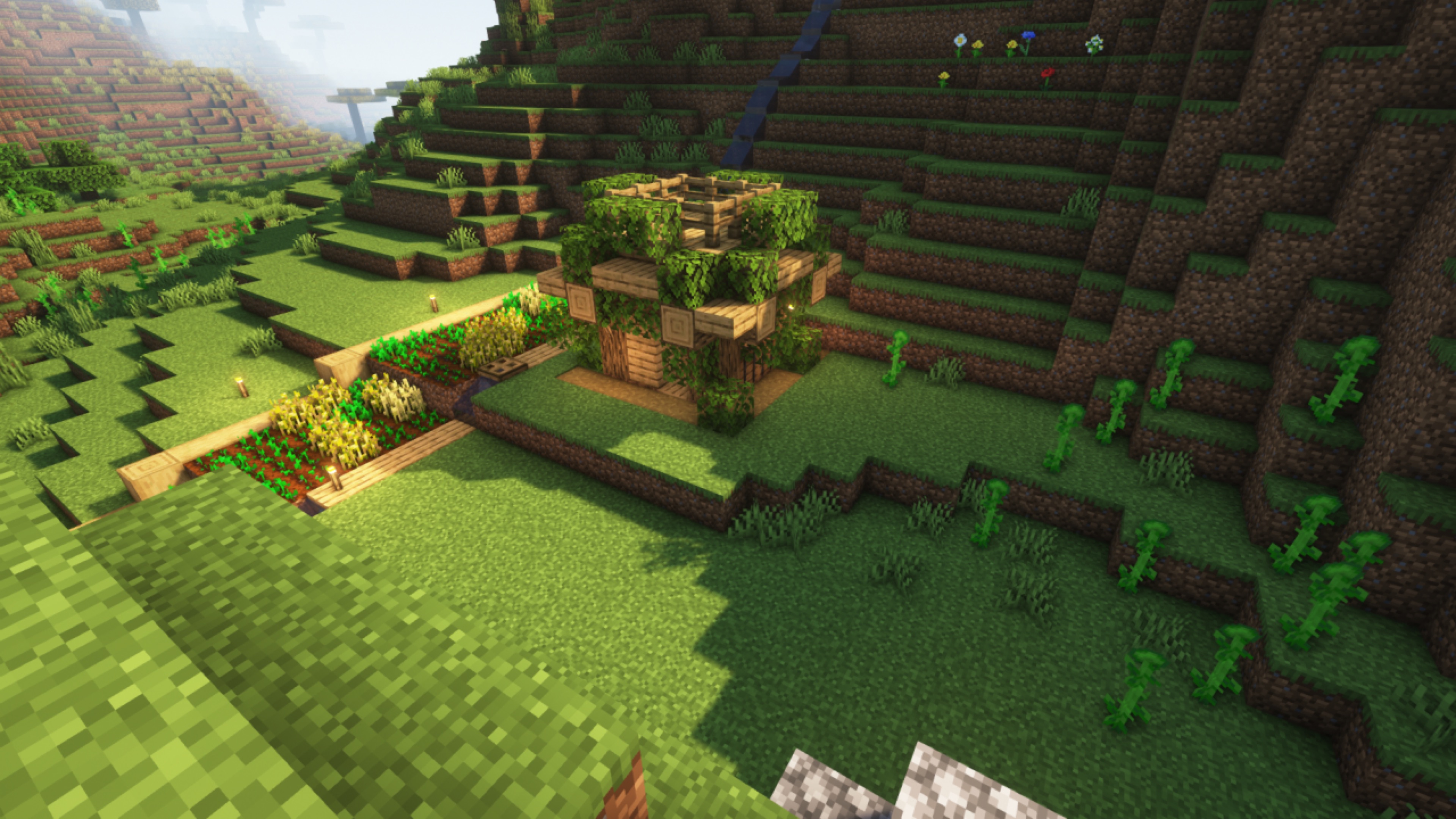 [Minecraft]vanilla wooden cabin - 哔哩哔哩