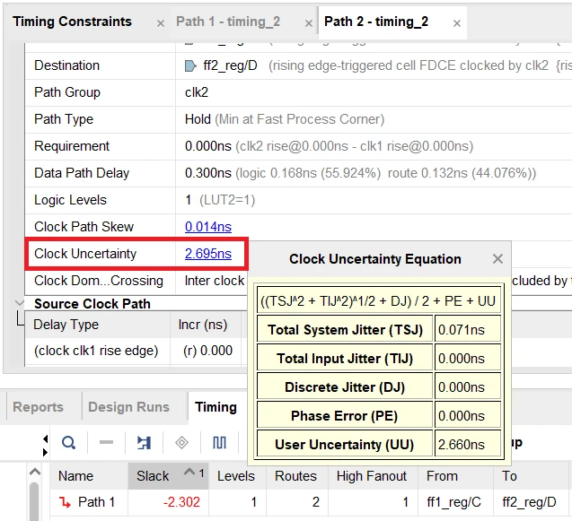 FPGA设计时序约束七、设置时钟不确定约束 - 哔哩哔哩