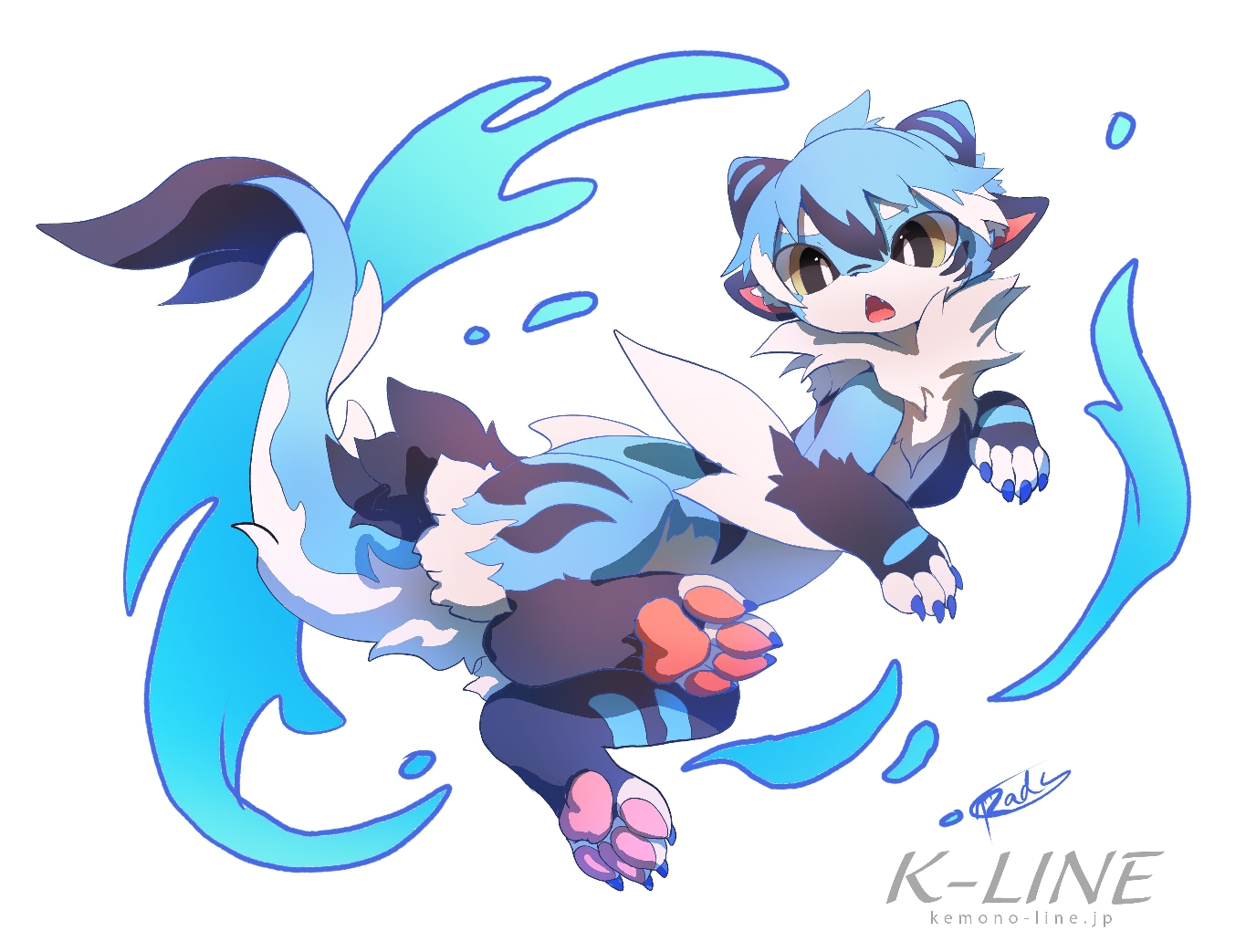 外网搬运K-Line-Radywolf的作品（精选：水中のRufen） - 哔哩哔哩