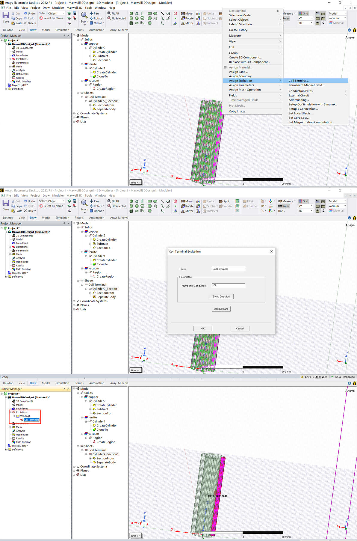 ANSYS MAXWELL—Transient 求解器案例 - 哔哩哔哩