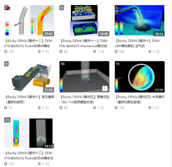 离散元软件Rocky Dem和EDEM及其与Fluent耦合的比较 - 哔哩哔哩