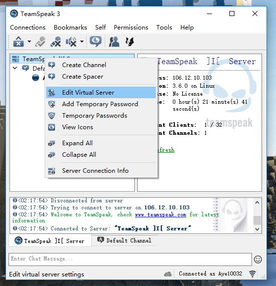 搭建一个自己的语音通讯服务器——teamspeak服务端搭建及配置心得 - 哔哩哔哩