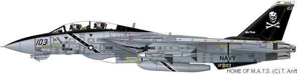 美国海航F-14中队补完计划——第八期（VF-84\VF-103） - 哔哩哔哩
