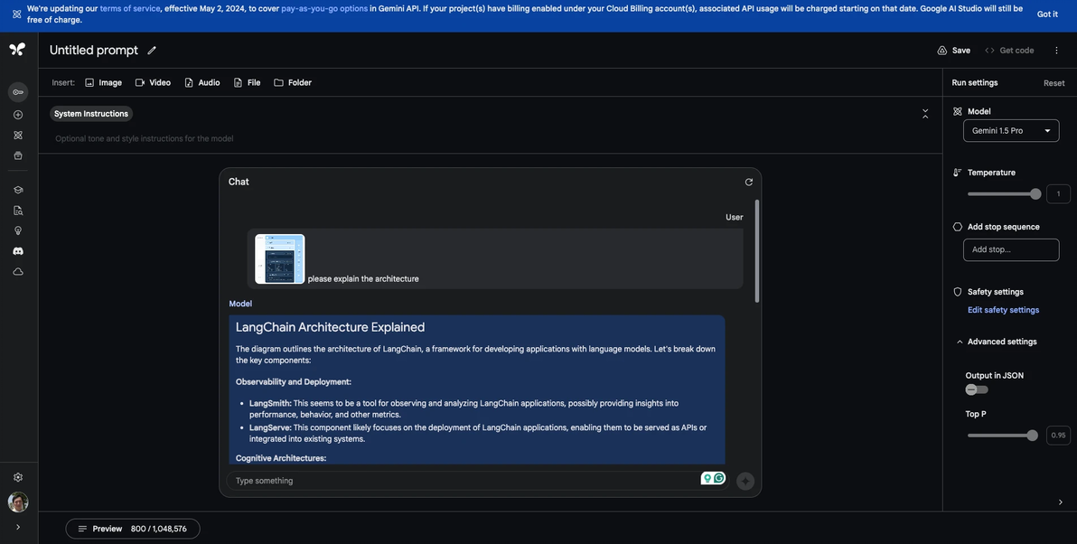 Gemini 1.5 Pro 开放 API 使用！ - 哔哩哔哩