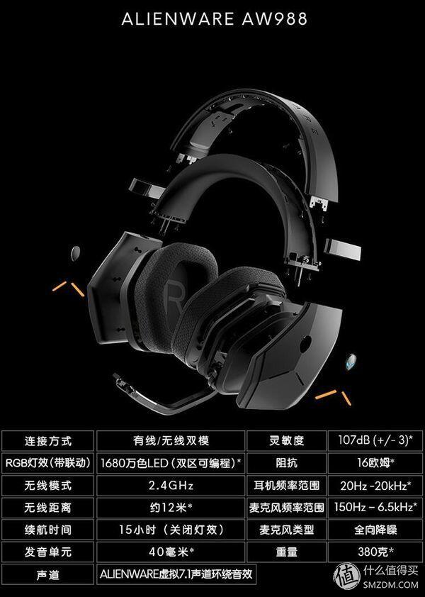 两千的Alienware AW988电竞无线耳机是一种怎样的体验 - 哔哩哔哩