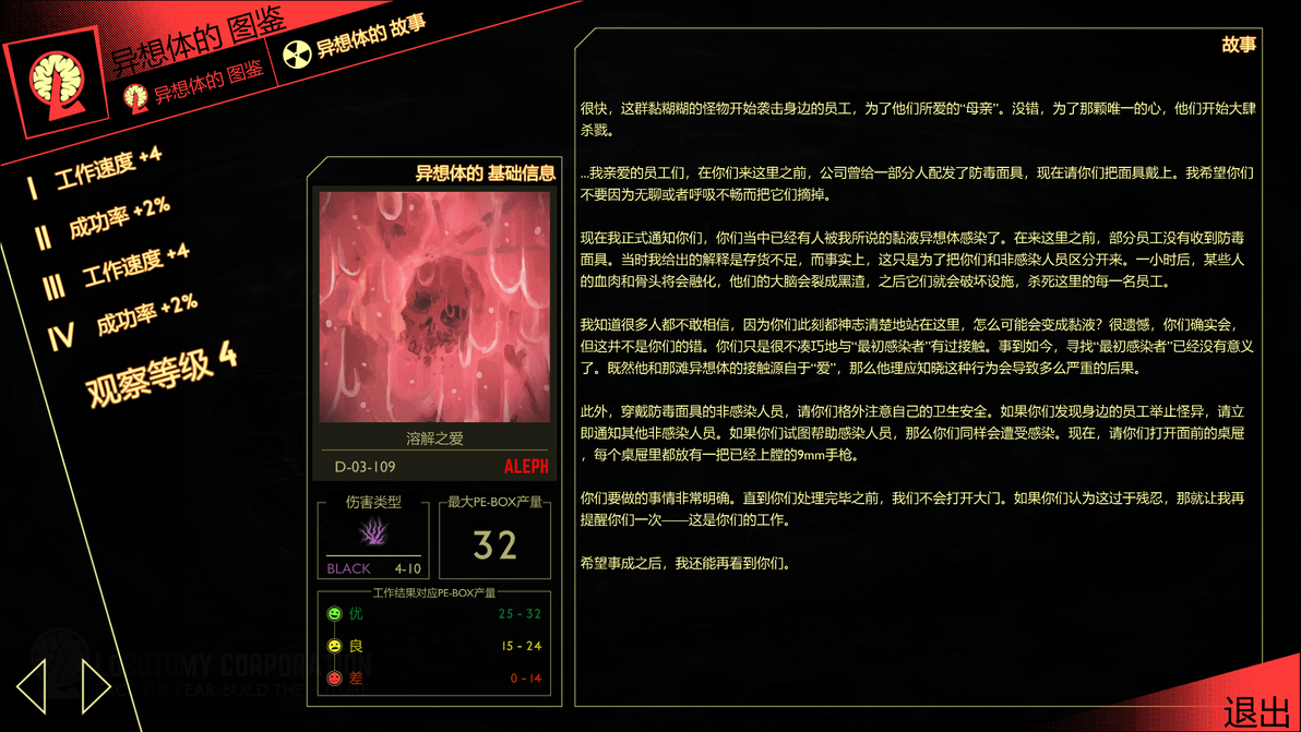 【脑叶公司】D-03-109 溶解之爱 - 哔哩哔哩