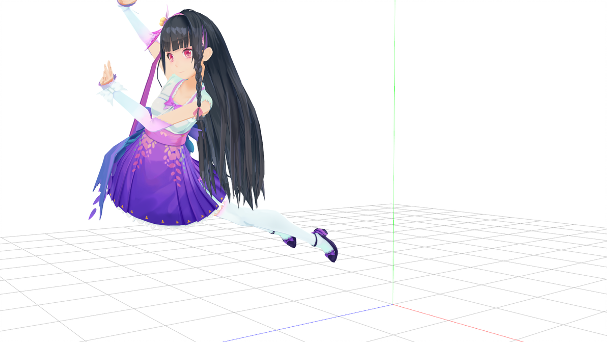 关于MMD模型导入动作后骨骼出错的修复小教程 - 哔哩哔哩
