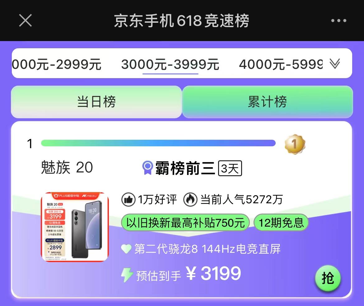 冲上性价比榜单第一，并成为销量冠军！骁龙8Gen2旗舰跌到2999元 - 哔哩哔哩
