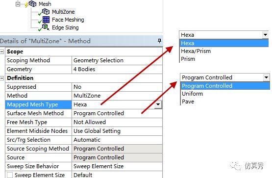 简易几何利用 ANSYS Multizone Meshing创建六面体网格应用案例 - 哔哩哔哩