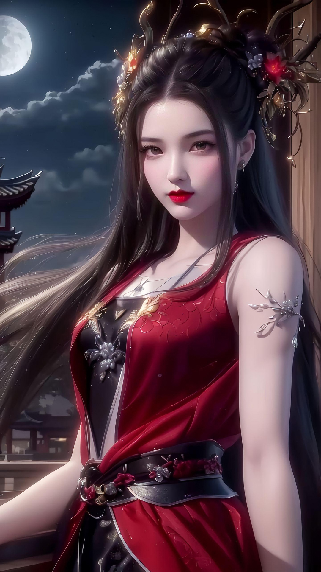 《天行九歌》焰灵姬ai精美手机壁纸:一个会玩火的绝色美女 哔哩哔哩