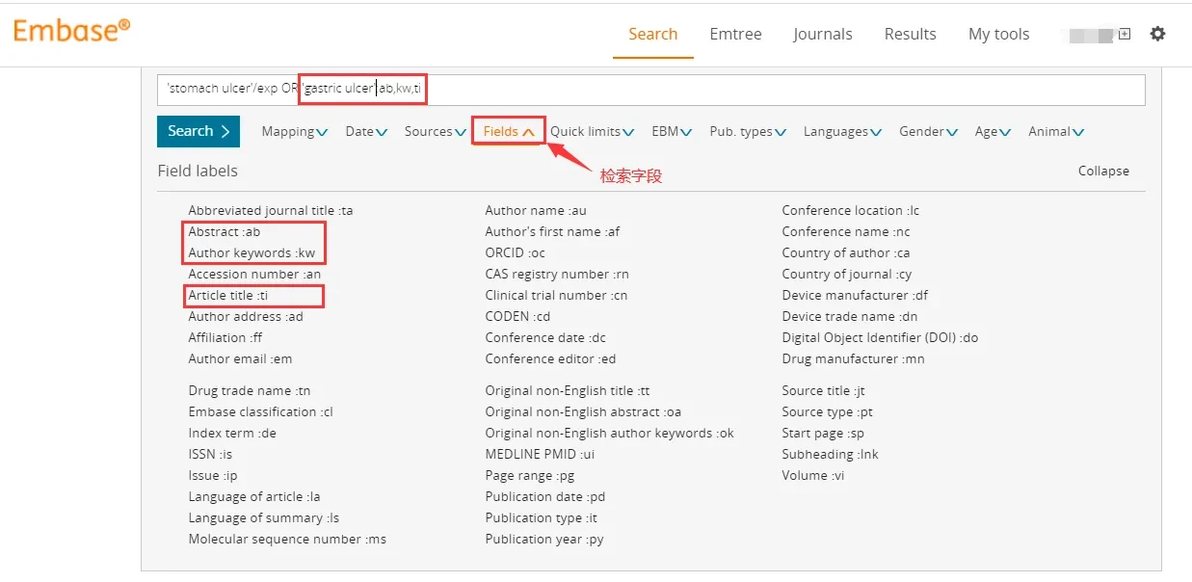 如何使用Embase检索文献？ - 哔哩哔哩