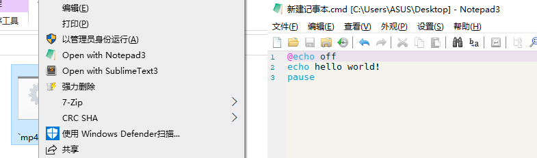 （二）批处理echo、pause指令一般用法详解，@的含义 - 哔哩哔哩