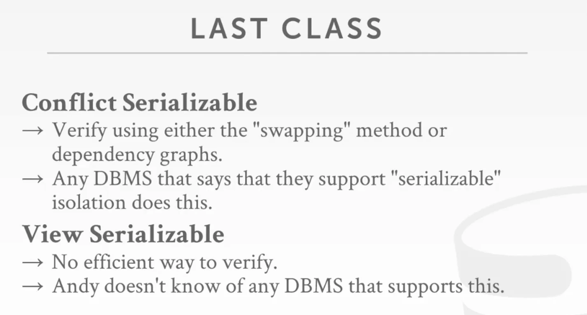 CMU 15-445/645-笔记-17-两阶段锁 - 哔哩哔哩