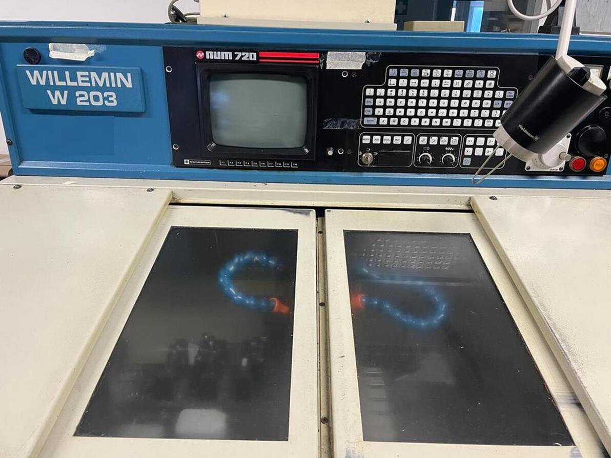 WILLEMIN MACODEL W 203CNC正面车床技术参数 - 哔哩哔哩