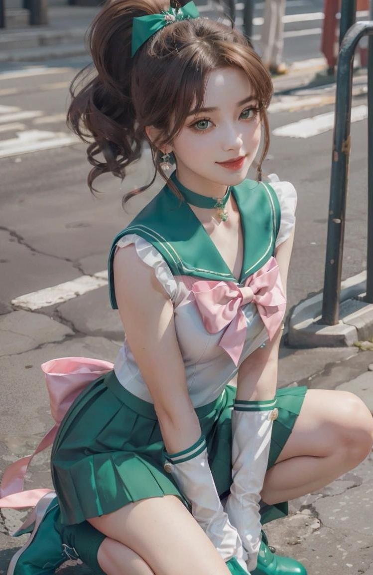 美少女战士木星，精致到酷似cosplay美女，ai绘画生成的美少女战士喜欢不？ 哔哩哔哩