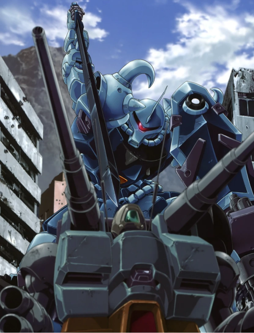 【高达08MS小队】虎王现世----MS-07B-3 特装型老虎 - 哔哩哔哩