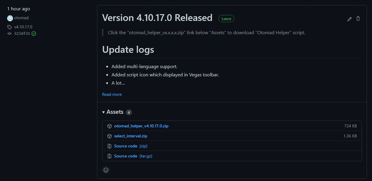 【Vegas 脚本】音 MAD 助手（版本 v4.10.17.0 更新日志） - 哔哩哔哩