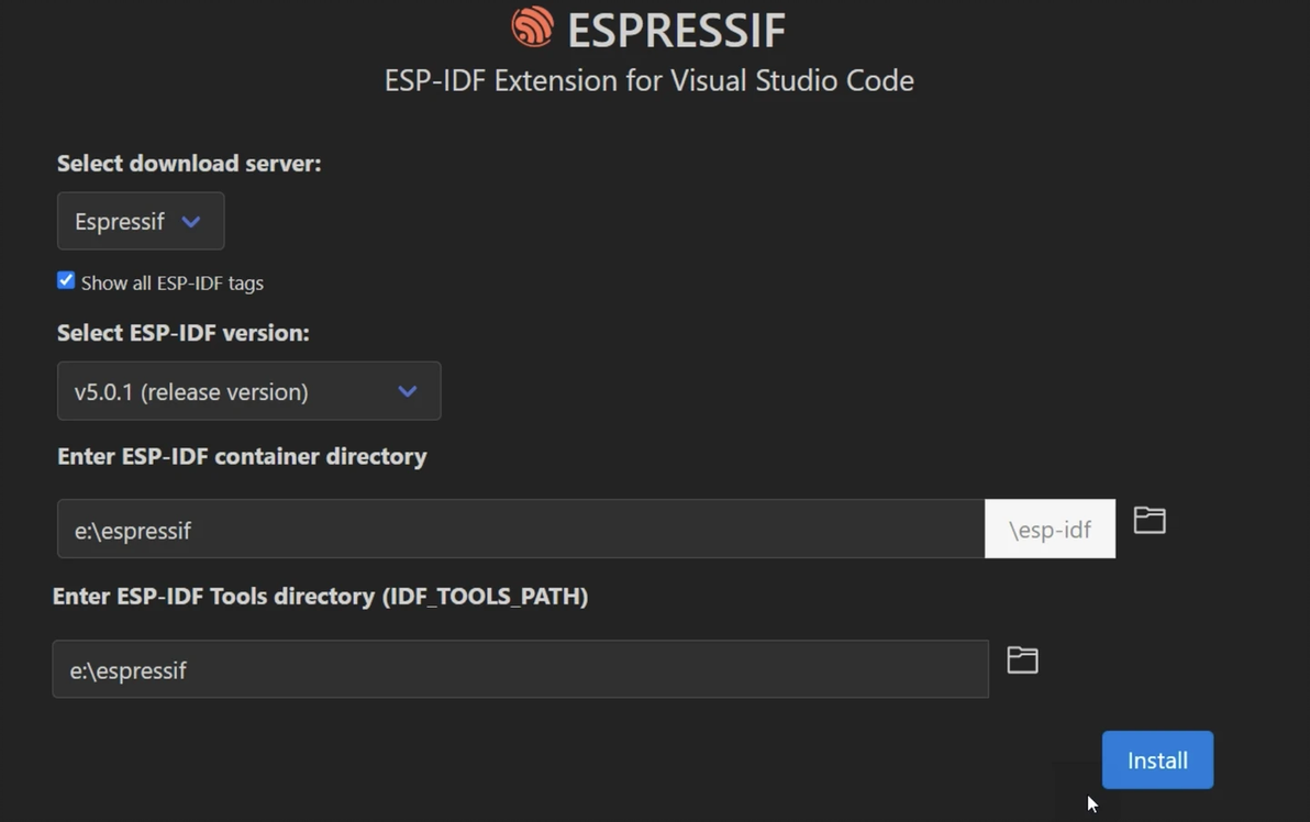 使用 VS Code 快速搭建 ESP-IDF 开发环境 (Windows、Linux、MacOS) - 哔哩哔哩