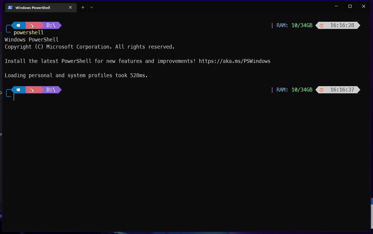 快速在Terminal上配置oh-my-posh和clink美化powershell和cmd - 哔哩哔哩