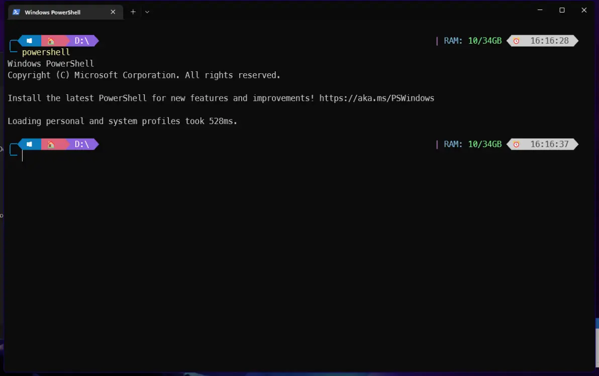 快速在Terminal上配置oh-my-posh和clink美化powershell和cmd - 哔哩哔哩