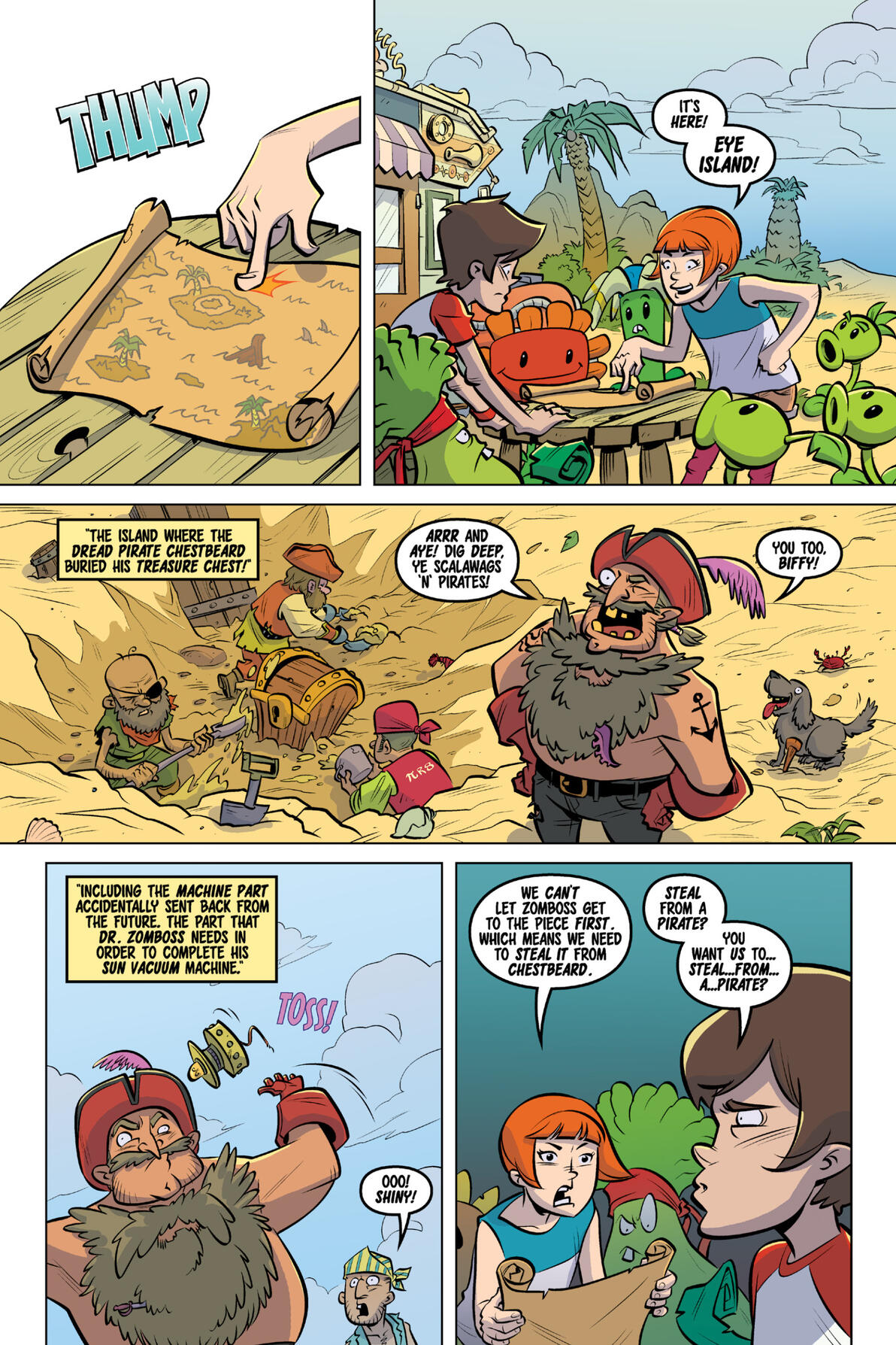 《Plants vs Zombies》（植物大战僵尸）漫画高清彩色电子扫描原版，合订本2 - 哔哩哔哩