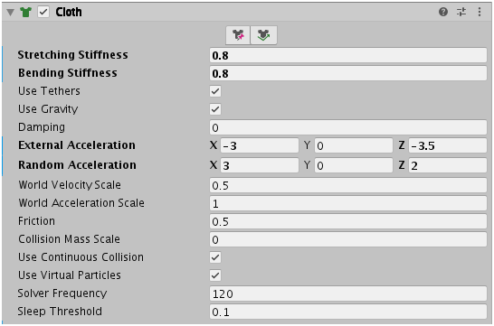 【Unity学习笔记】Unity的布料（Cloth）系统 - 哔哩哔哩